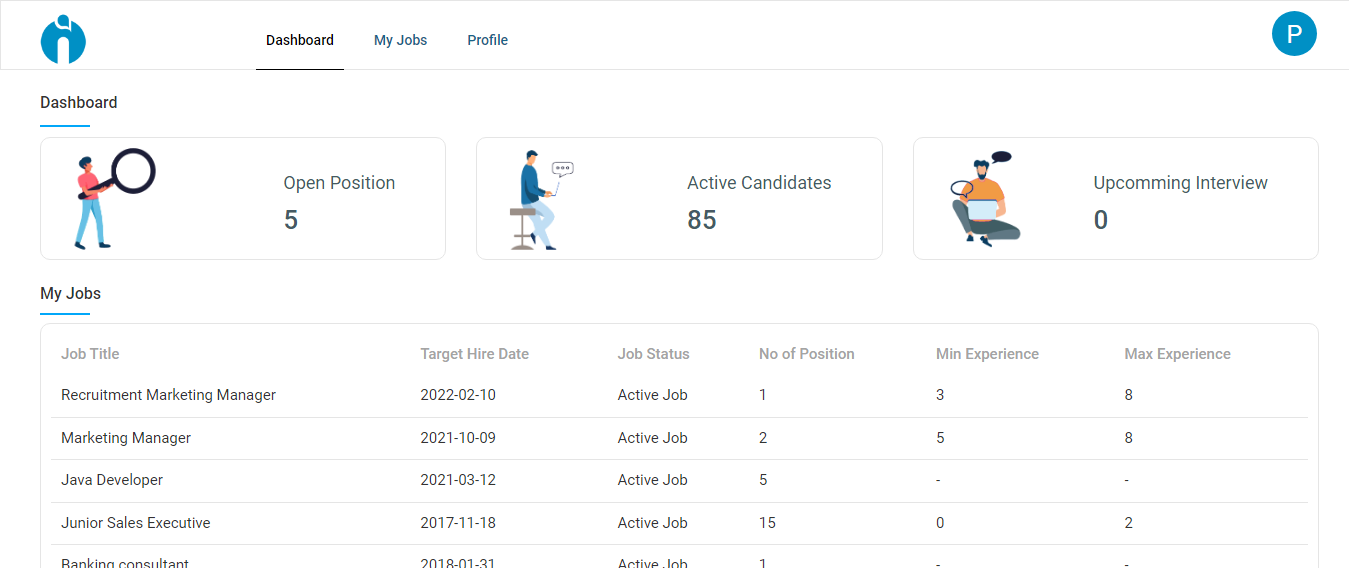 Create a Job from self service portal