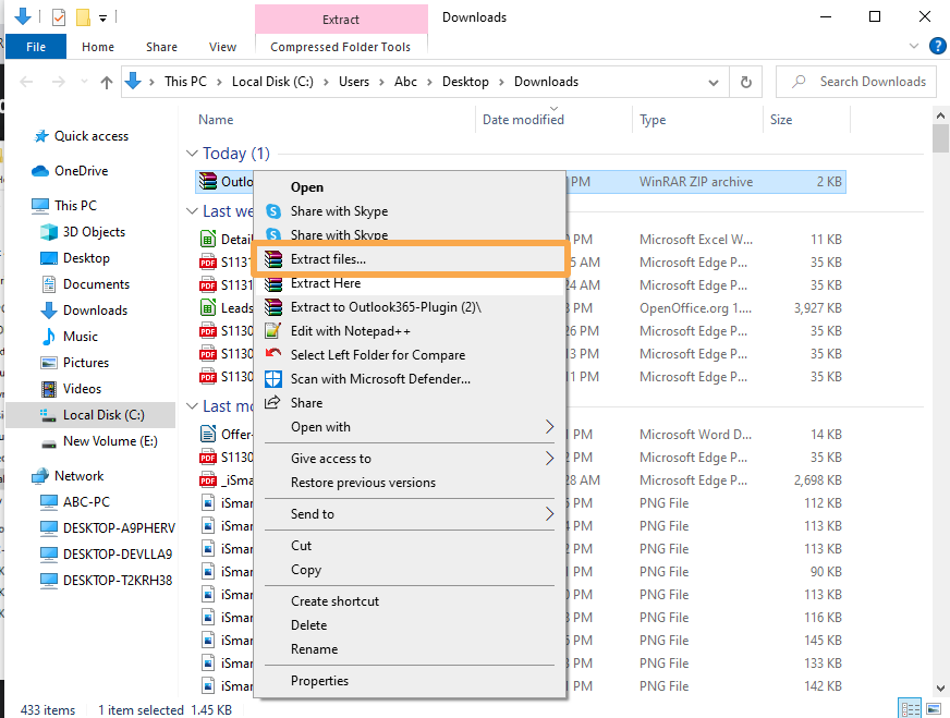 Outlook 365 Extension