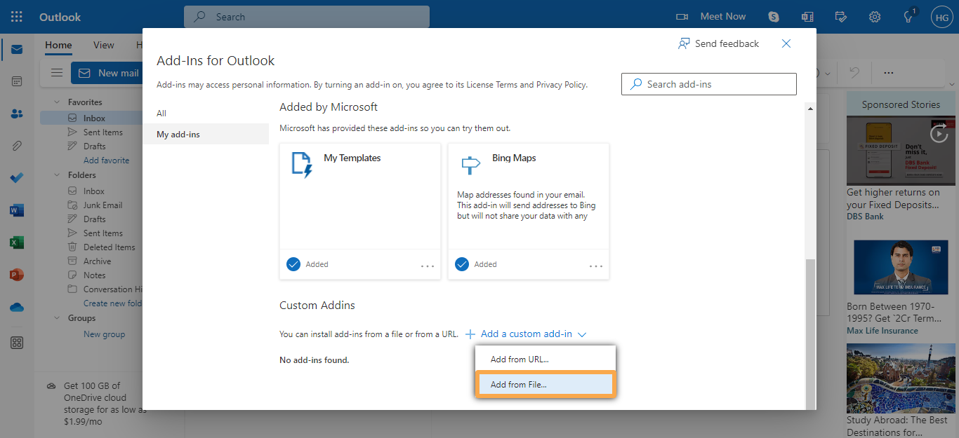Outlook 365 Extension